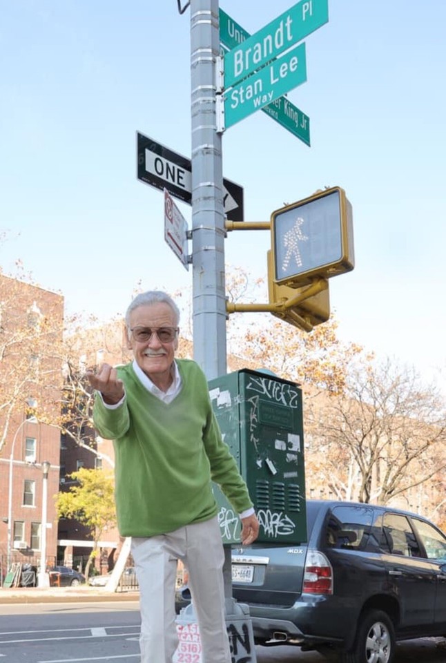 Stan Lee Way Authentic NYC DOT Street Sign Comic Artist Limited Edition ...