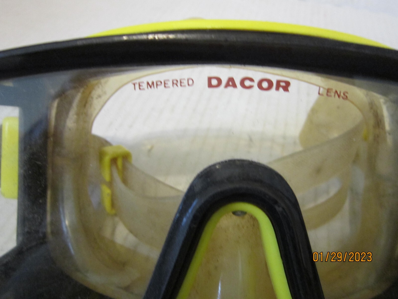 Vintage Dacor Tempered Lens Diving Mask Made in Japan With Aqua Lung ...