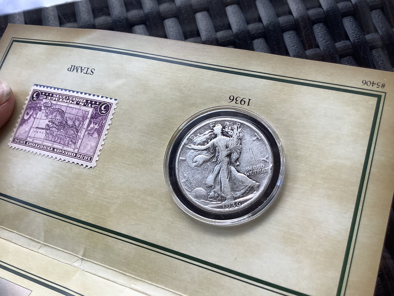 1036 HISTORIC WALKING LIBERTY HALF DOLLAR STAMP & COIN COLLECTION SET ...