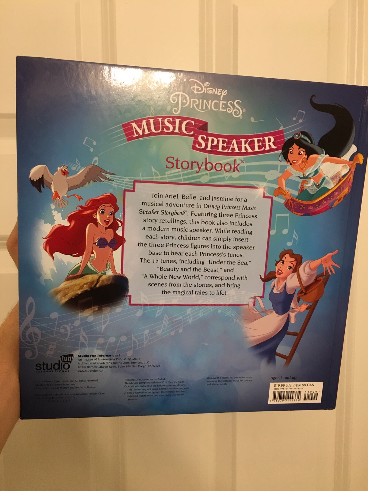 Disney Princess Music Player Storybook w/15 Tunes Hardcover Book | eBay