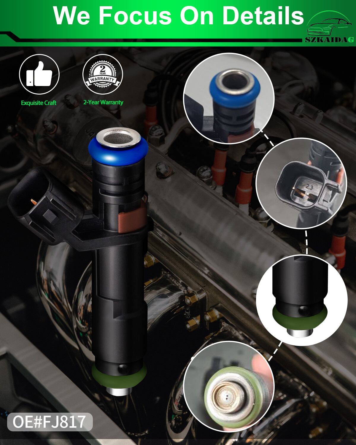 8pcs Fuel Injectors FJ817 for 2005-2007 Expedition F150 F250 Super Duty ...