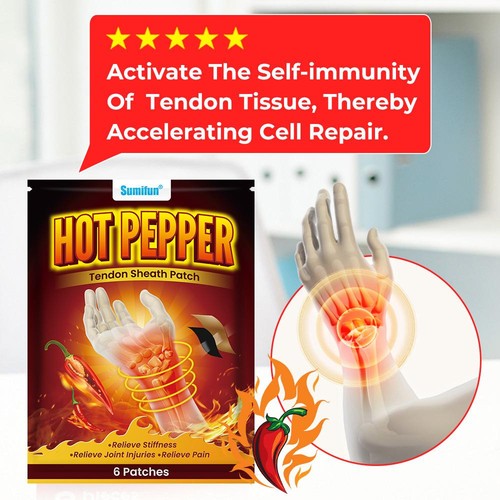 HOT PEPPER - Wrist Pain Relief Patch- Joint Pain Physiotherapy Patches ...