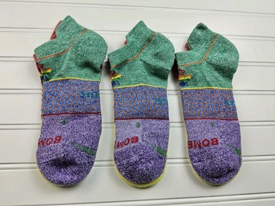 Bombas Hex-Tec Rainbow Pride Athletic Ankle Socks Lot Of 3 Pairs Size L ...