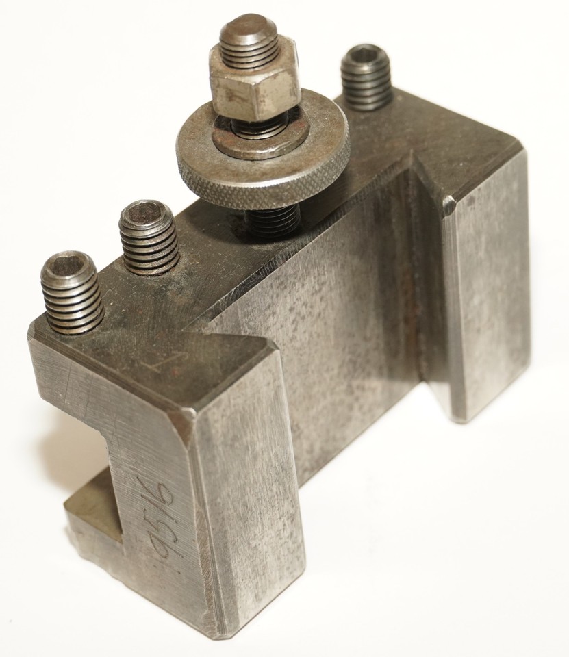 Aloris CXA-1 Tool Holder – Milled to 1" Square – w/ Indexing Post, Nuts ...