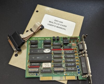 Vintage IBM PC DIO-500 Rev 6 Multi Function I/O ISA Board-Serial ...
