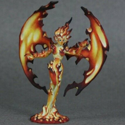 Reaper Dark Heaven Legends 03650 Fire Elemental Medium Winged Female ...