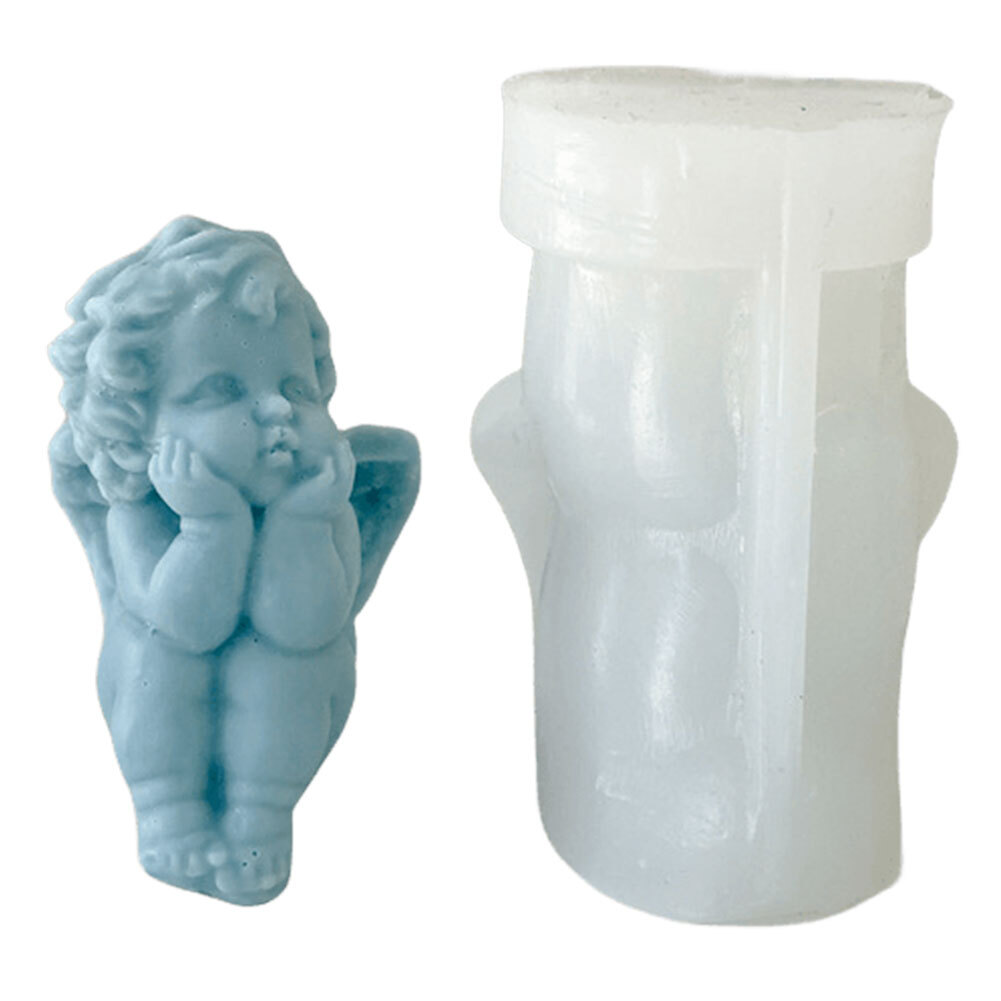 Little Angel Silicone Mold Candle Molds Casting Mold for Craft Handmade ...