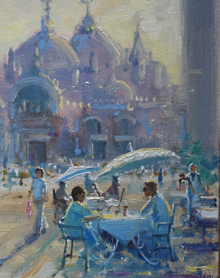 Attractive Richard Blowey Original Oil Painting Venice Italy ...