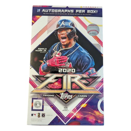 *FACTORY SEALED* 2020 Topps Fire Baseball MLB 20 Pack Hobby Box w/2 ...