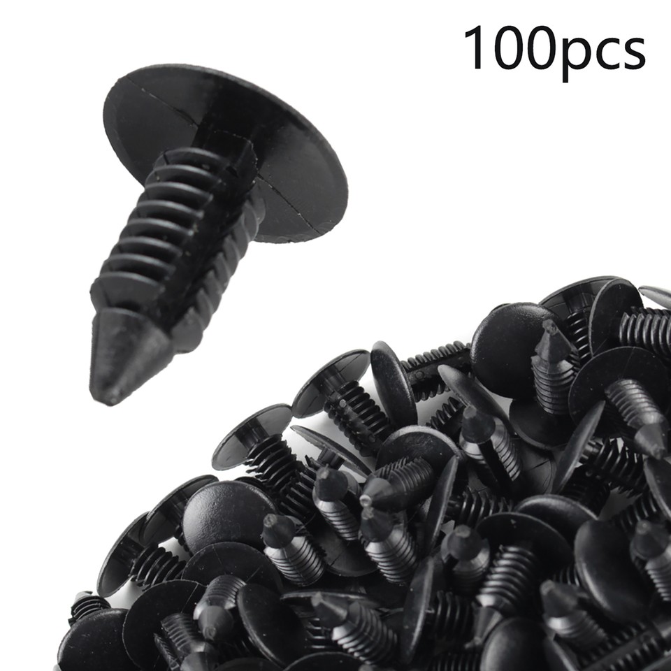 100pcs BLACK NYLON CHRISTMAS TREE CLIPS 1595864 1605396 AUTO BODY ...