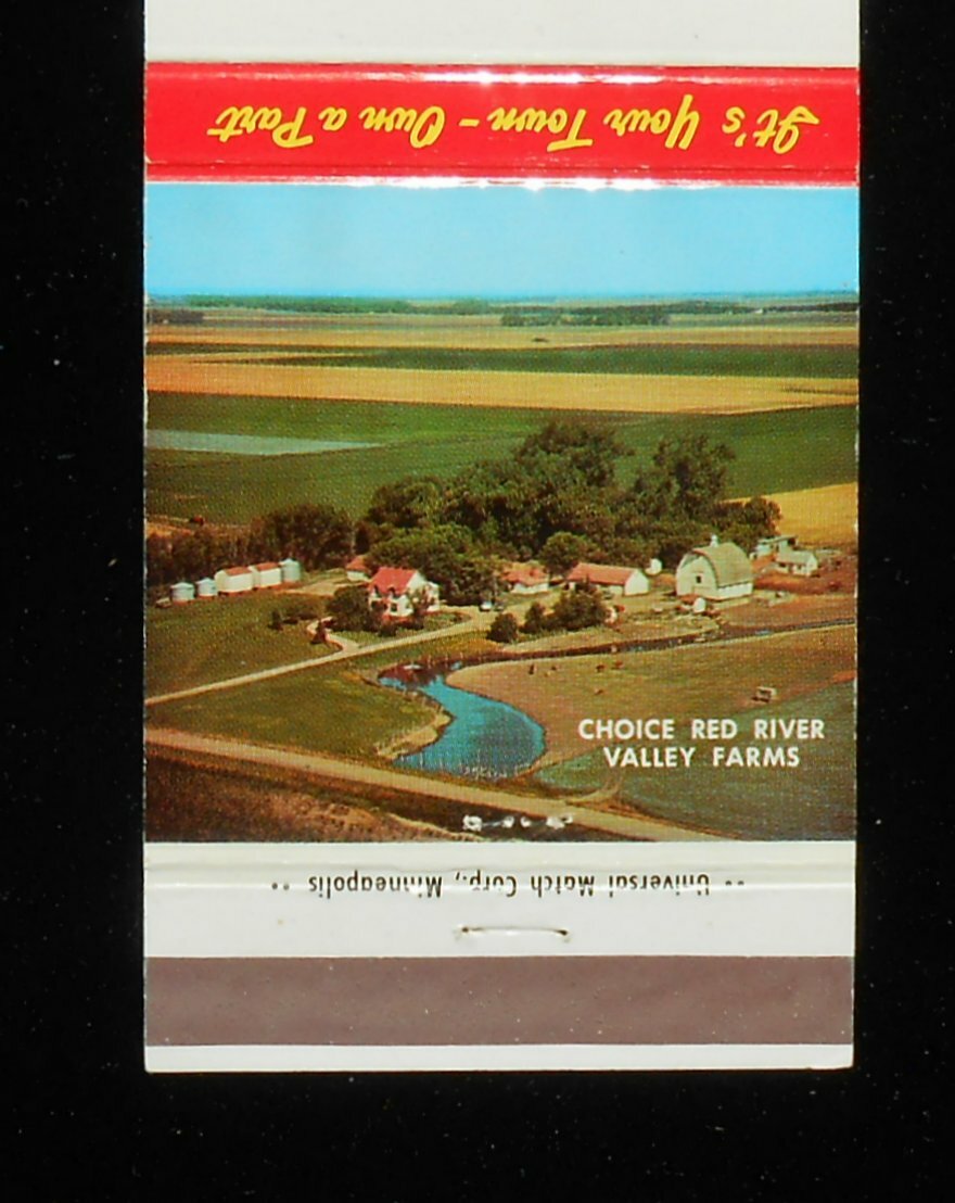 1950s Aerial View Choice Red River Valley Farms Investment Co Fargo ND ...