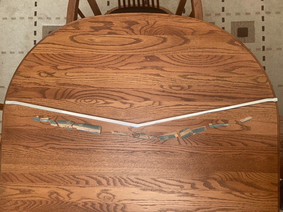 1968-1969 Chevelle Front Upper Header Panel Molding NOS 3928474 ...