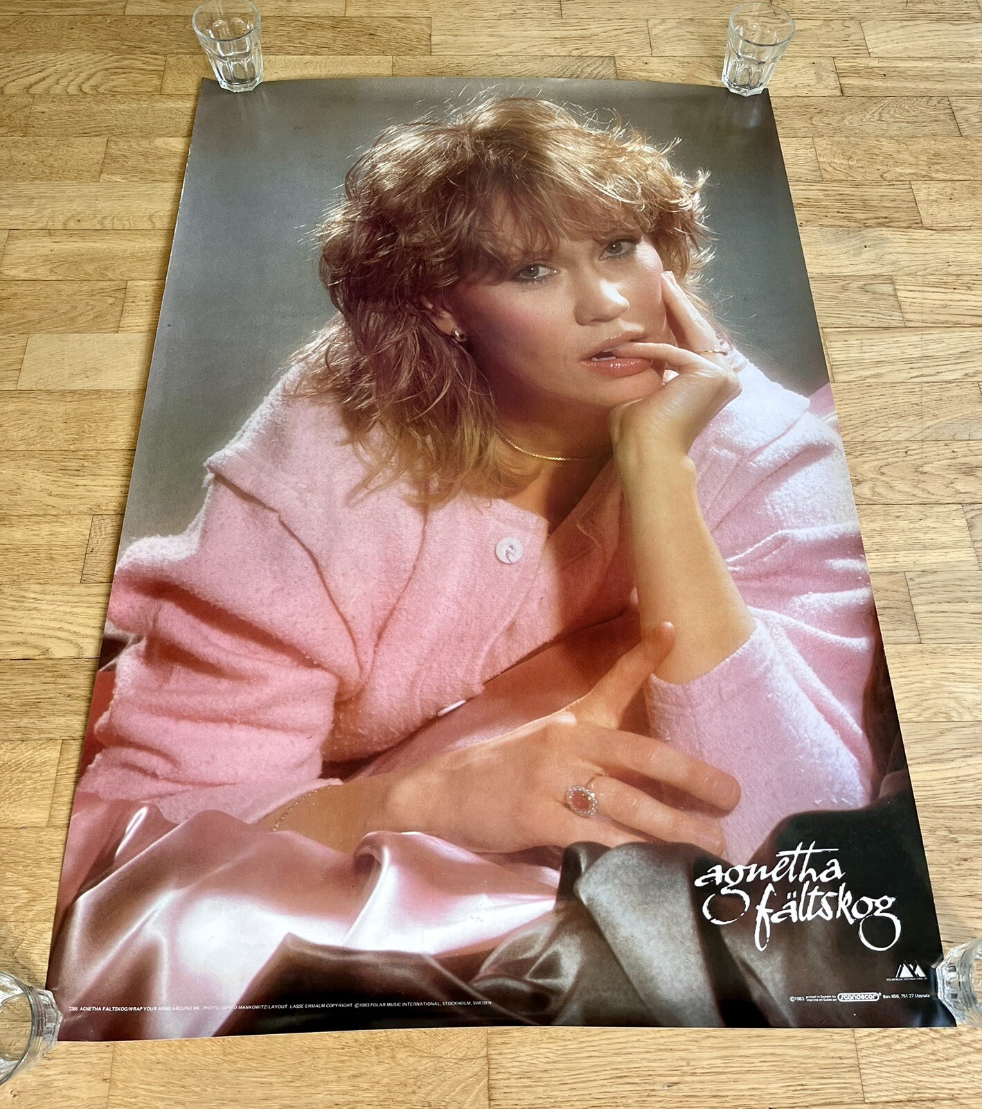 ABBA Agnetha Fältskog 1983 Large Scandecor Poster Polar Sweden Rare ...