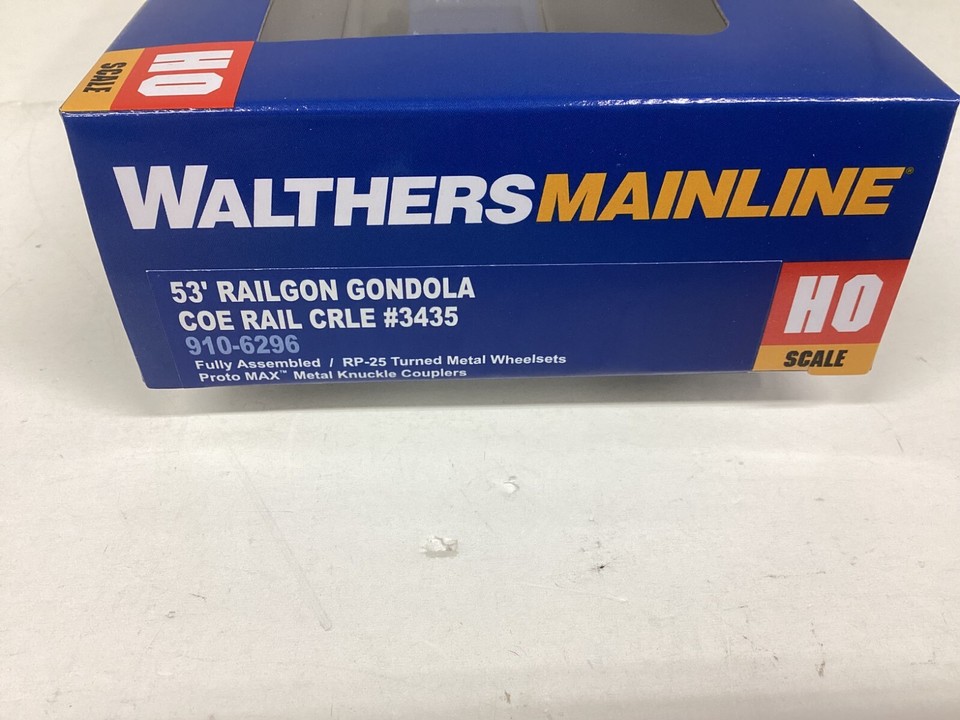 Walthers Mainline #910-6296 HO scale “COE Rail” 53' Railgon gondola Rd ...