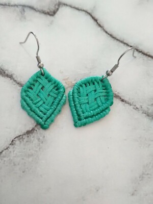 Handmade Macrame Ethnic Hippy Gypsy Boho Drop/DangleEarring Unique ...