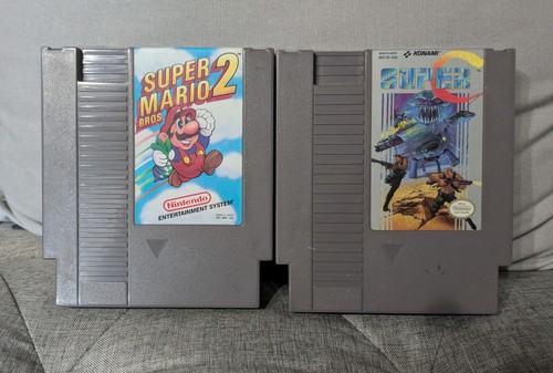 Mario 2 & Contra Super C NES Nintendo | eBay