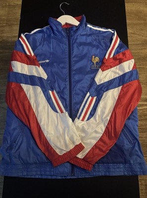 Vintage Adidas FFF France Track Jacket - Blue Red White - Size M | eBay
