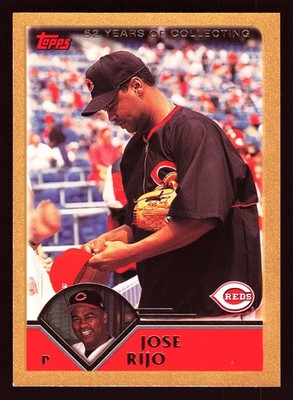 Jose Rijo Cincinnati Reds 2003 Topps Gold #99 SN /2003 | eBay