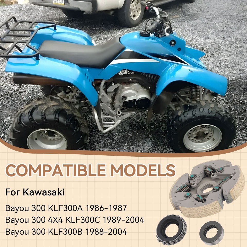 Wet Clutch Centrifugal & Bearing for Kawasaki Bayou 300 KLF300B 1988 ...