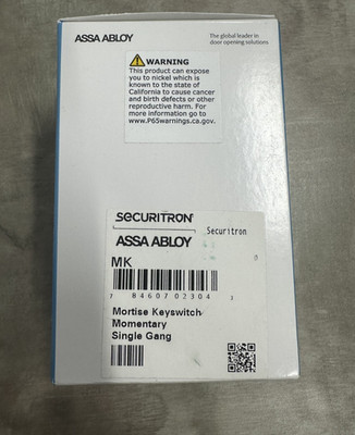 Securitron / ASSA ABLOY - MK - Securitron MK Mortise Key Switch ...