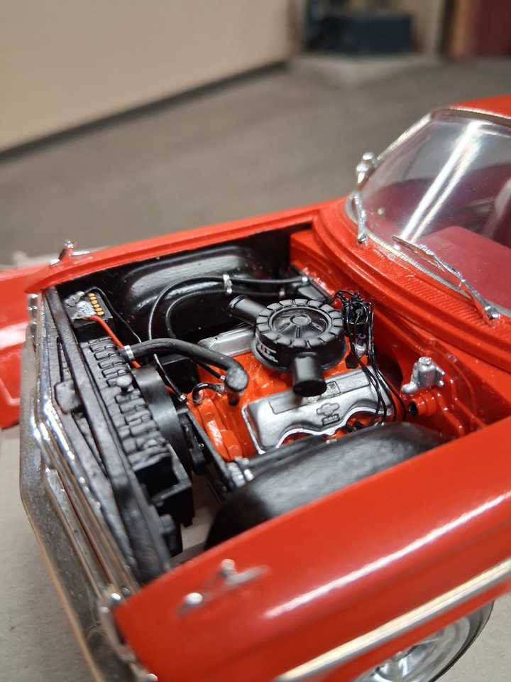 Beautiful Built Amt 1961 Chevy Impala SS 1/25 Model Car Kit...Very Nice ...