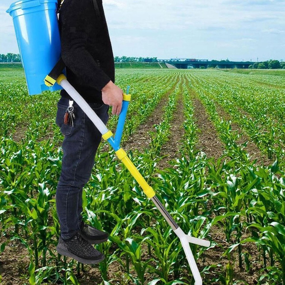 Backpack Fertilizer Spreader Dispenser 25L for Vegetables Fruit Trees ...