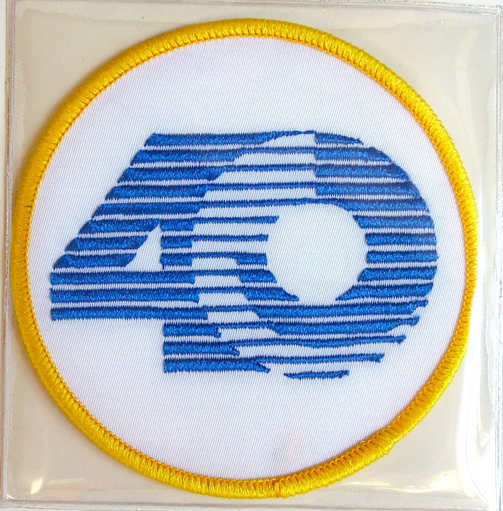 LOS ANGELES RAMS 40th ANNIVERSARY NFL TEAM PATCH CARD Willabee & Ward ...