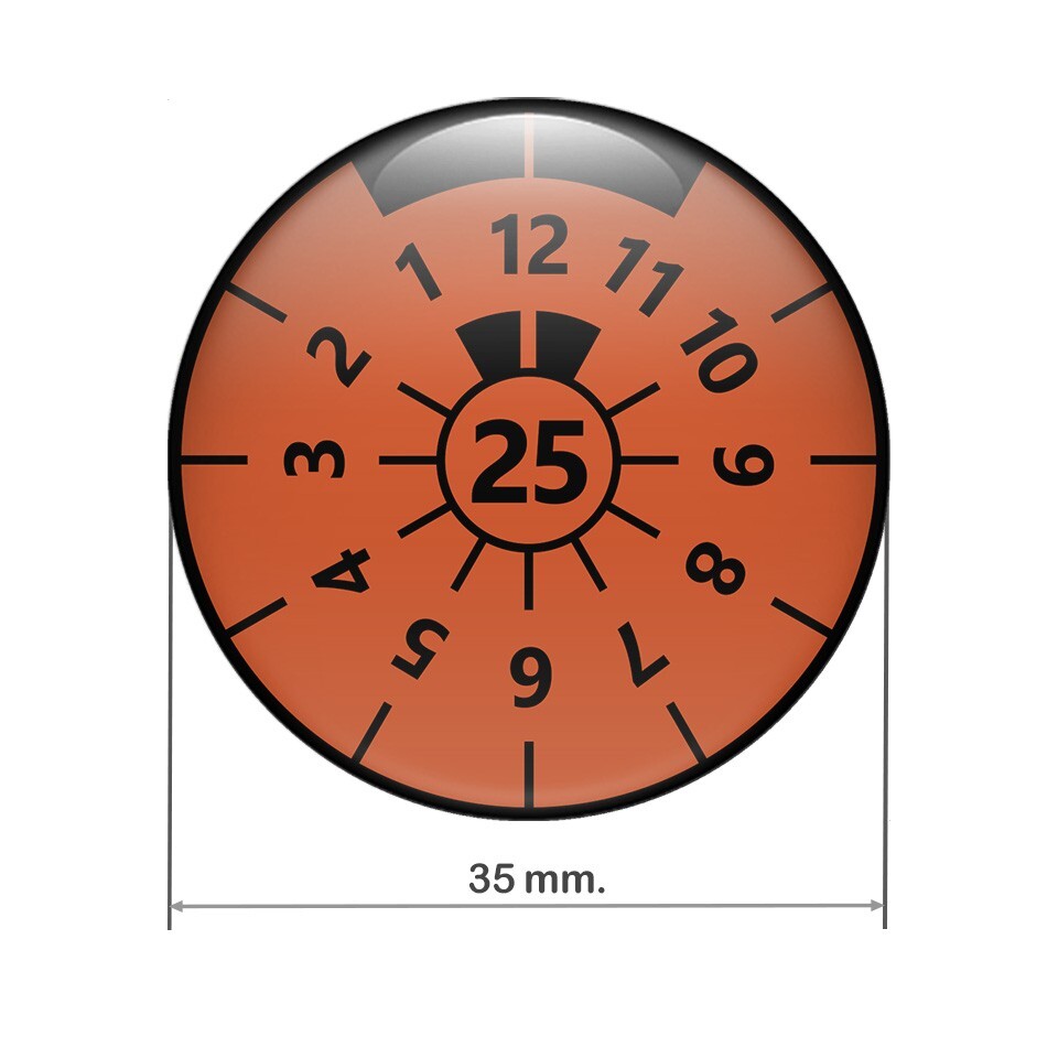 2 x Silicone Badge 35mm Tuv Dome Sticker German Car Number Plate ...