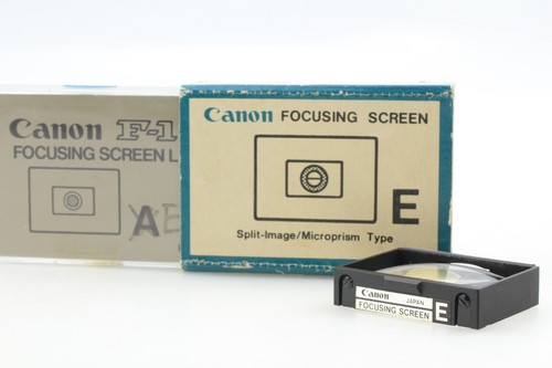 [MINT in BOX, Case] Canon F1 Focusing Screen Type E Split Micro Prism ...