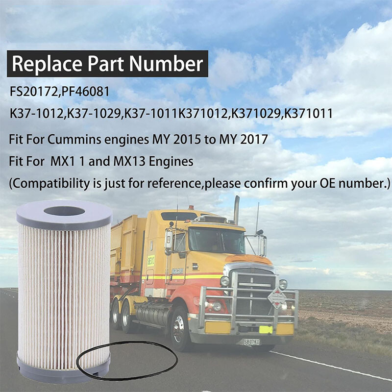 Fuel Filter Fit for Peterbilt Kenworth FS20172 K37-1012 K37-1011 K37 ...