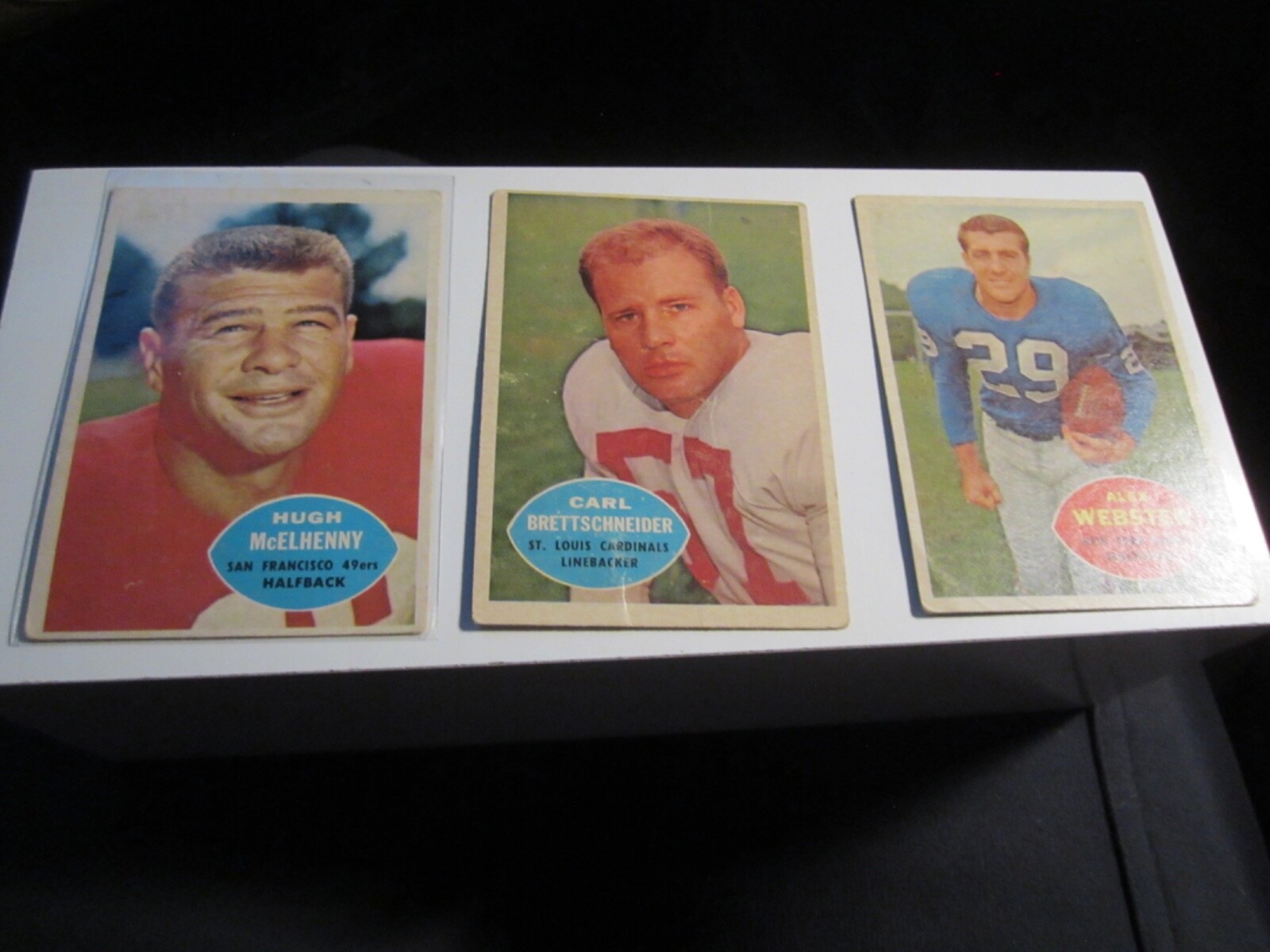 LOT OF 27 OLD FOOTBALL CARDS 1954,'56, '59, '60, '66, '67, '68 & 1969 ...