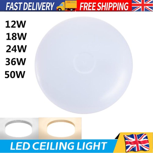 50W Round LED Ceiling Light Panel Down Lights Wall Lamp Living Room ...