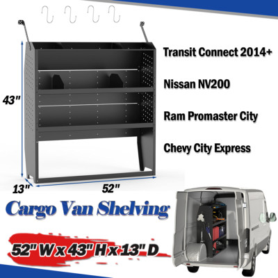 Van Shelving for Transit Connect,Chevy City Express,Promaster City ...