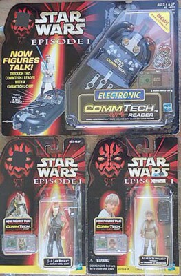 Hasbro Star Wars CommTech Reader + Action Figures, Skywalker and Jar ...