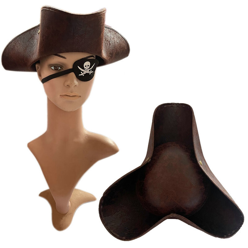 ^Fancy Pirate Hat Kids Adults Fancy Dress Pirates Caribbean Buccaneer ...