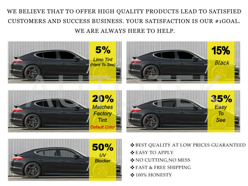 PreCut All Sides + Rear Window Film Any Tint Shade For INFINITI Q50 ...