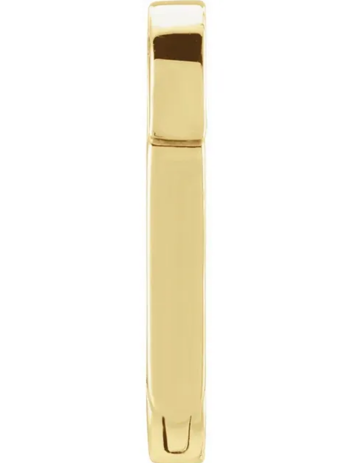 15mm 14k Yellow Gold Charm Hinged Carabiner Lock Bail Enhancer Extender ...