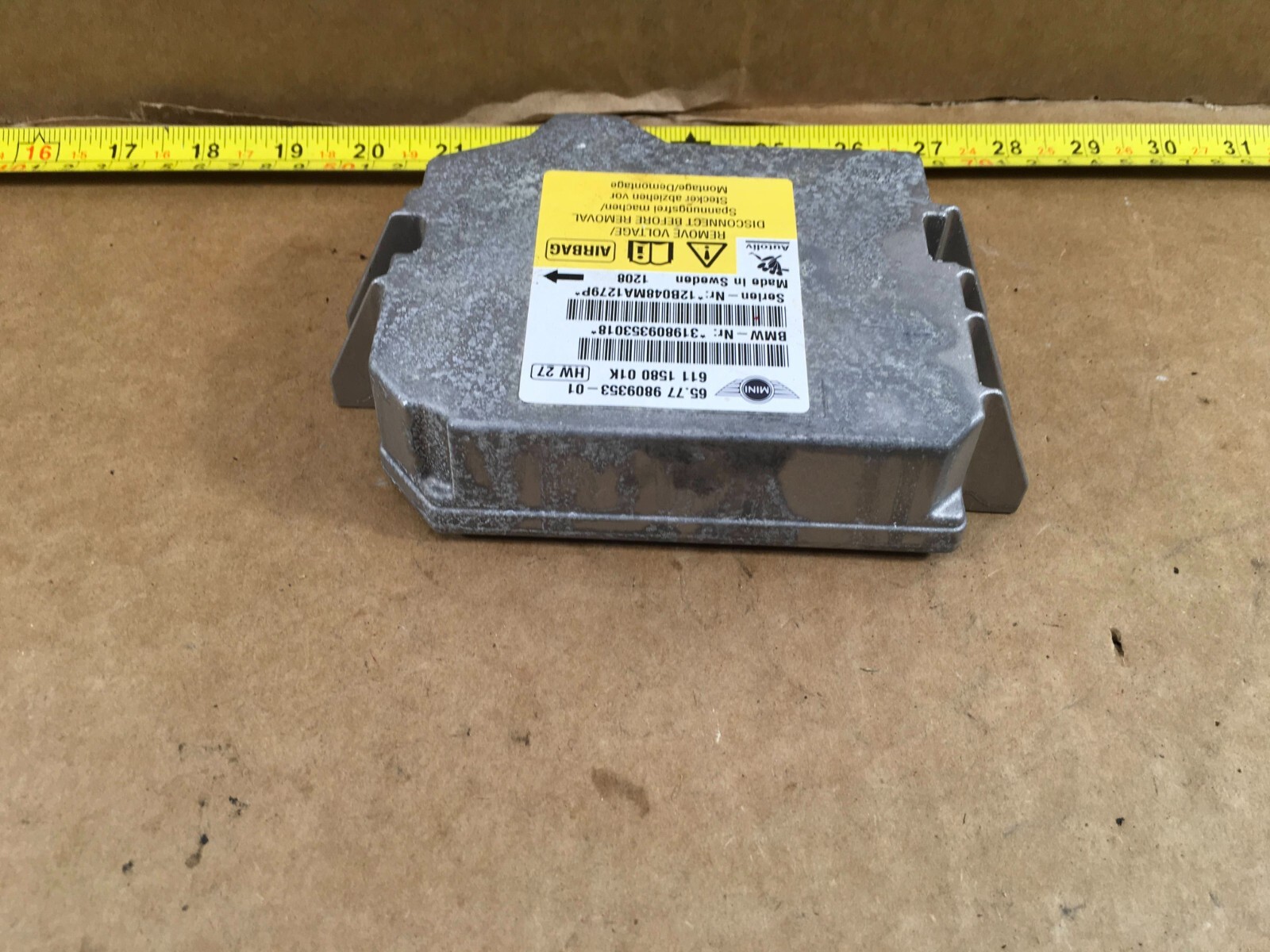 2012+-+2015+MINI+COOPER+S+R57+CONTROL+MODULE+UNIT+9809353+OEM for sale ...