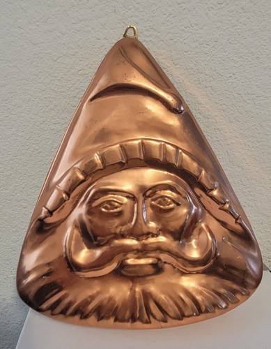 Vintage (Portugal) Christmas Santa Claus Triangle Baking Tin Metal Cake ...