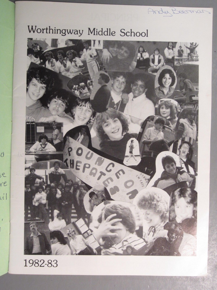 1983 WORTHINGTON OHIO Worthingway Wildcats Middle School YEARBOOK | eBay