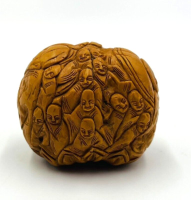 Carved Figures - Walnut Carved