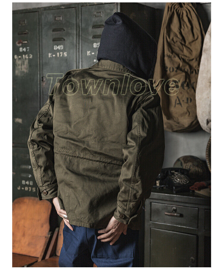 Bronson Mens Replica Military Uniform M43 Field Jacket US Army M-43 ...