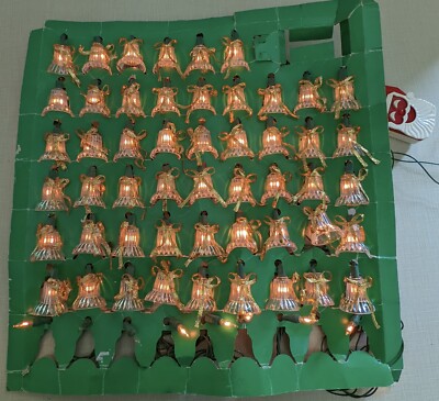 Vintage Musical Christmas Bells 51 Lights Flashing Chasing Missing 9 ...