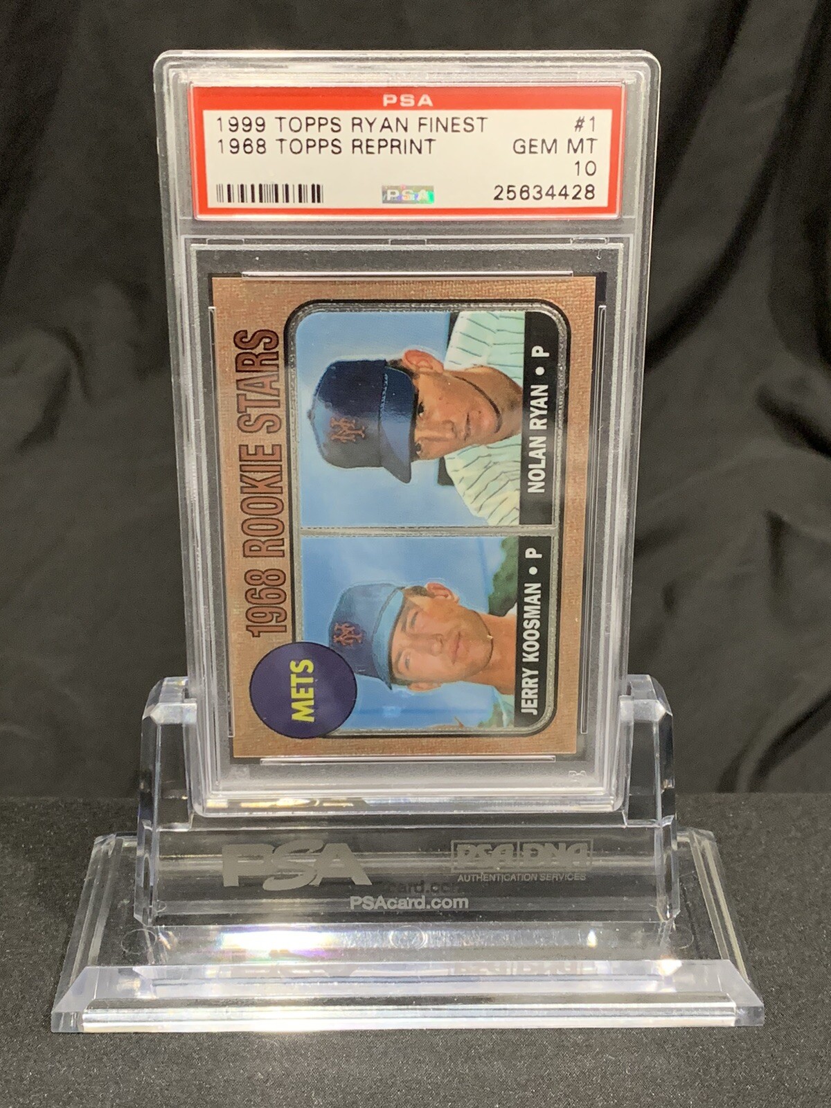 1999 Topps Finest Ryan Card #1 Nolan Ryan TOPPS 1968 PSA 10 GEM MINT | eBay