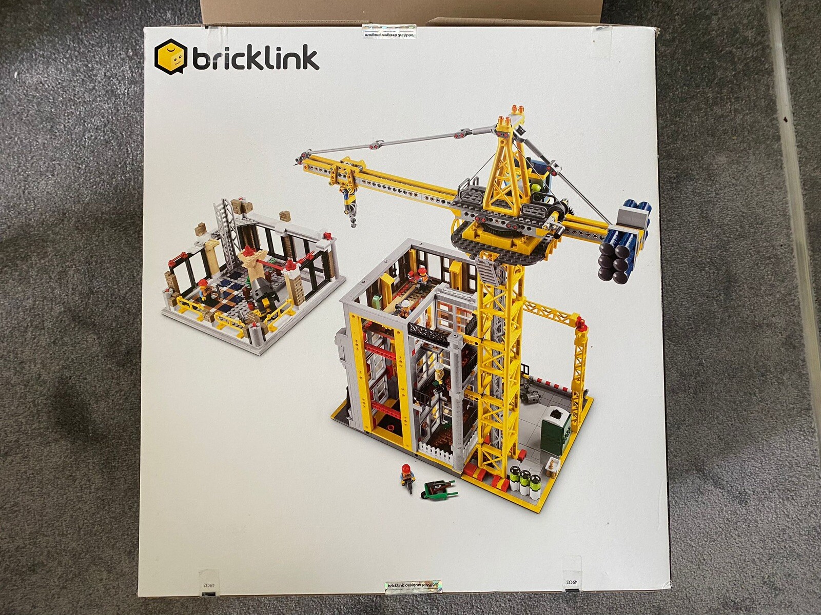LEGO Modular Construction Site 910008 Bricklink Designer Wit Box, Figs ...