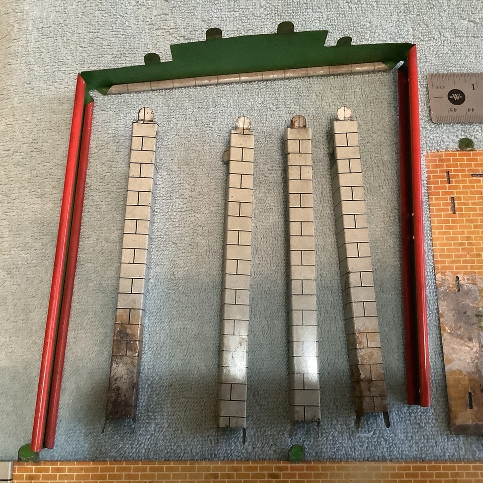 Marx Freight Terminal Tin Litho Train Station Toy Building Vintage ...