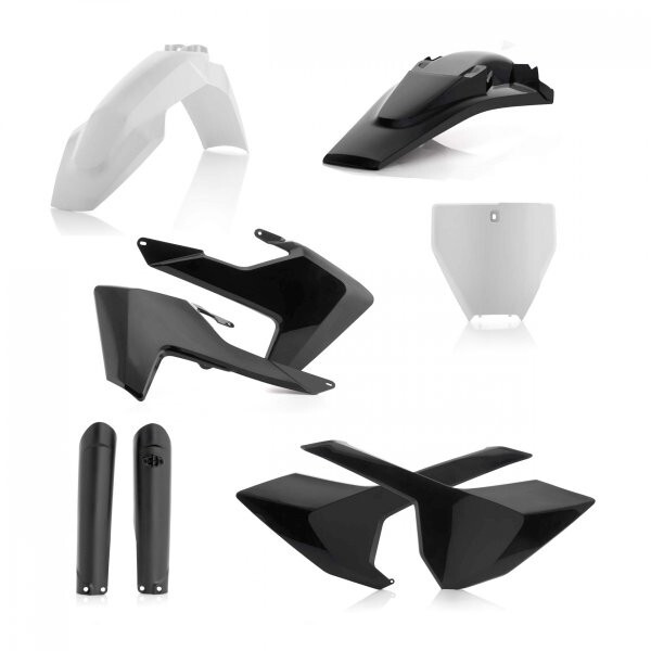 BLACK/WHITE Plastic Kit Fits HUSQVARNA FC250 2016 2017 2018 | eBay