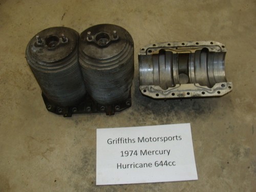 74 73 72 MERCURY 644 HURRICANE SNOWMOBILE cylinder block cylinders ...