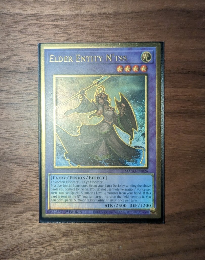 Yugioh x1 Elder Entity N'tss MAGO-EN026 Gold Ultra Rare 1st Edition | eBay