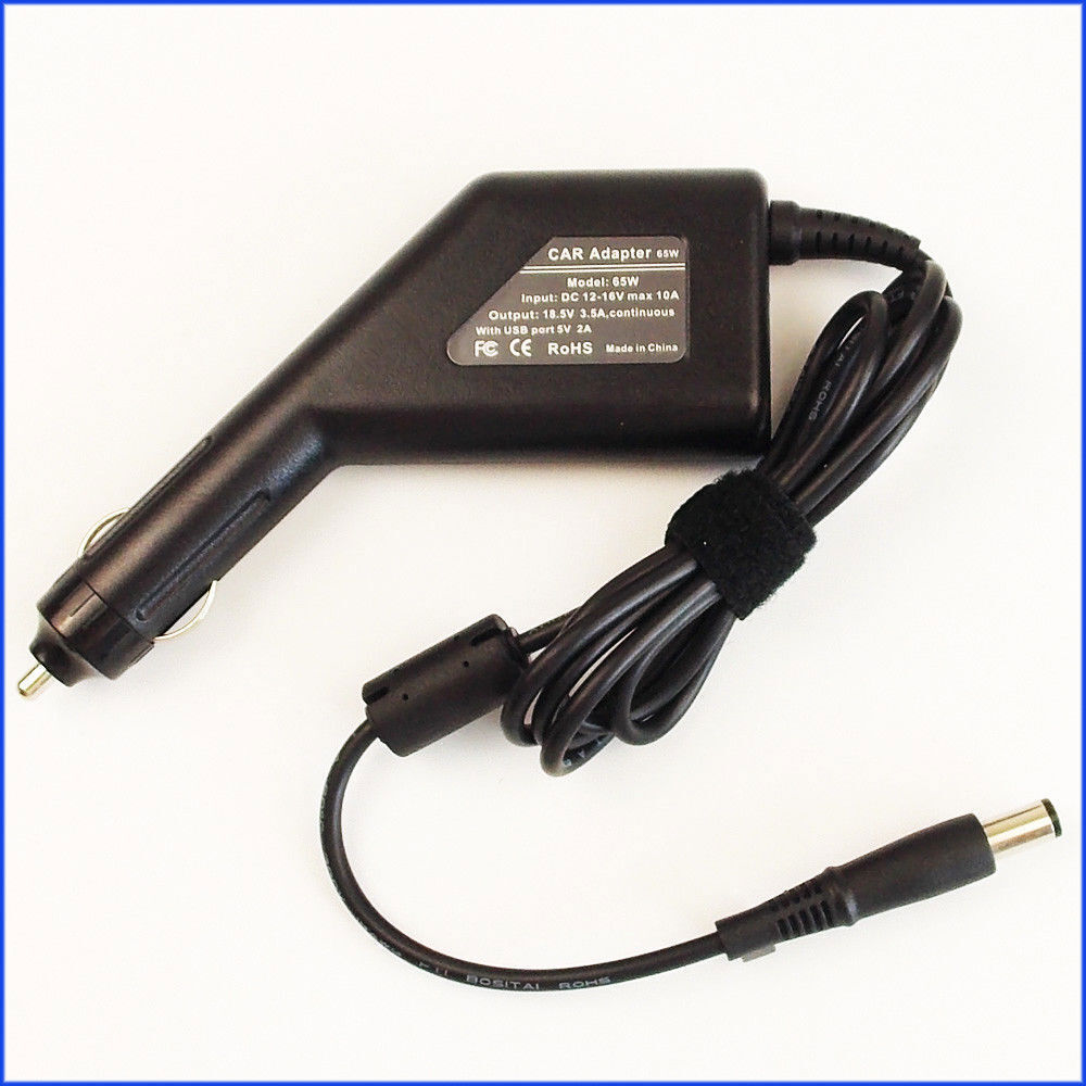Laptop DC Adapter Car Charger & USB for HP EliteBook 2730p 2530p 2570p ...